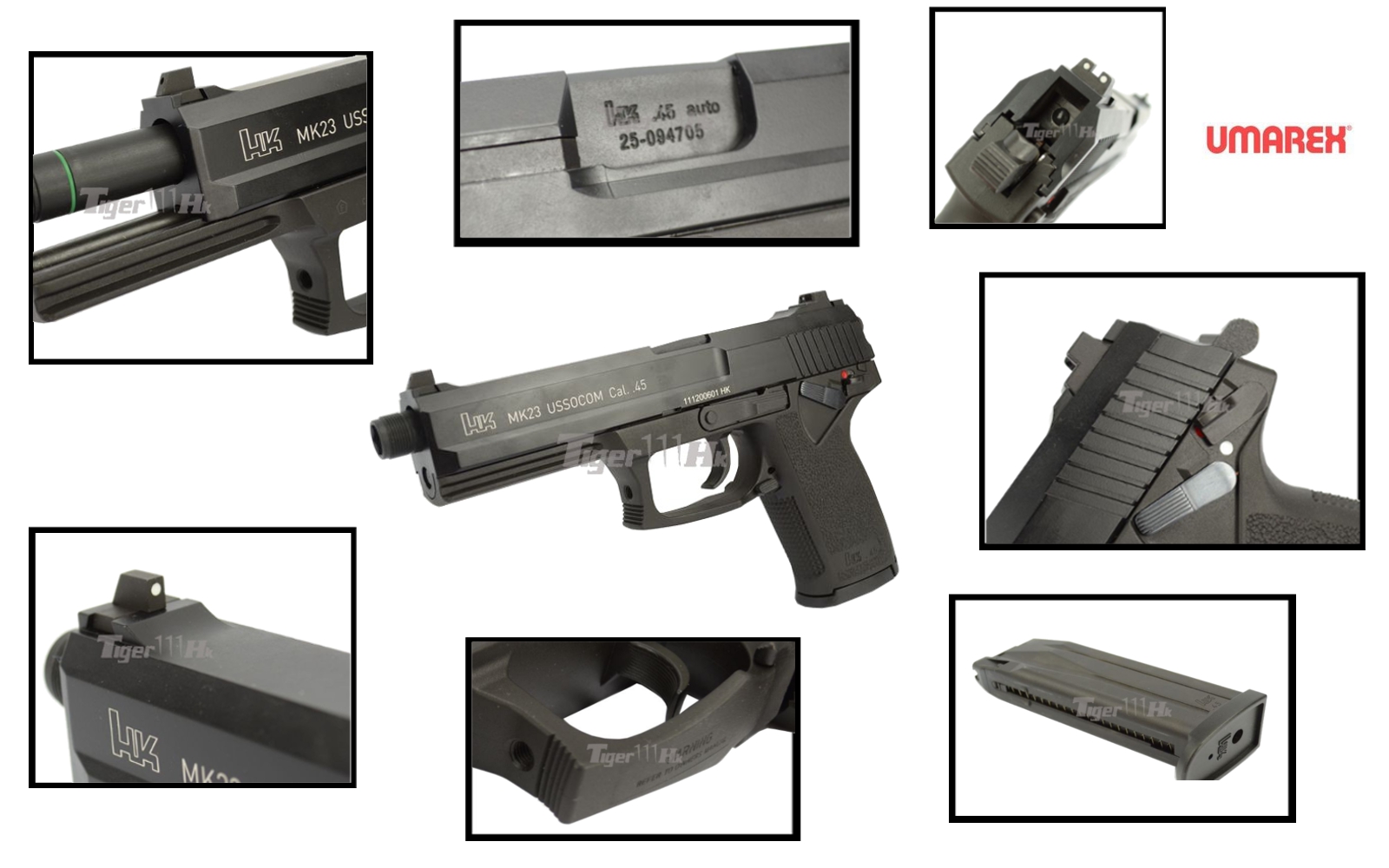 Airsoft Tiger111hk: UMAREX H&K Licensed Metal Silde MK23 SOCOM GBB ...
