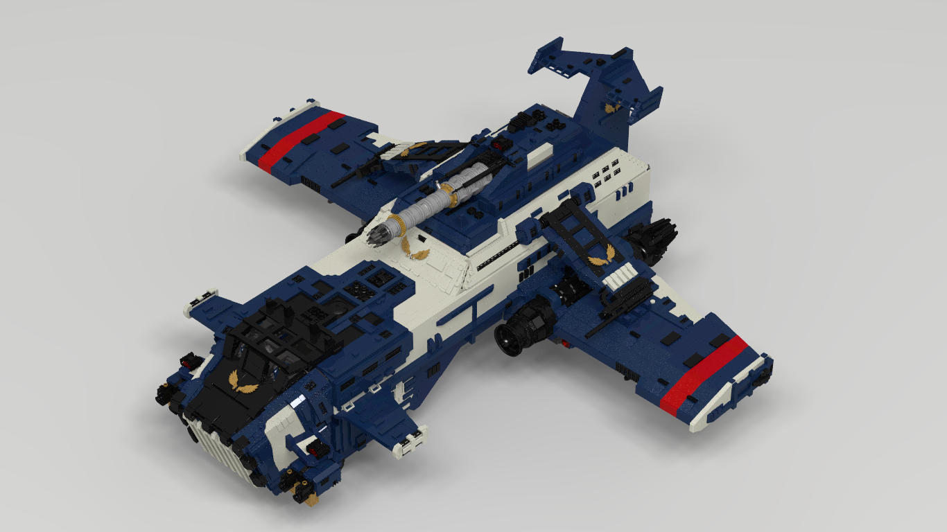Spanish Hammer: Cañonera Thunderhawk con piezas de Lego
