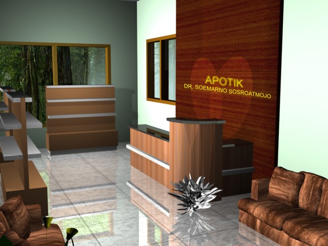 Yin Yang Architecture Design: interior apotik project 2011, Blikpapan