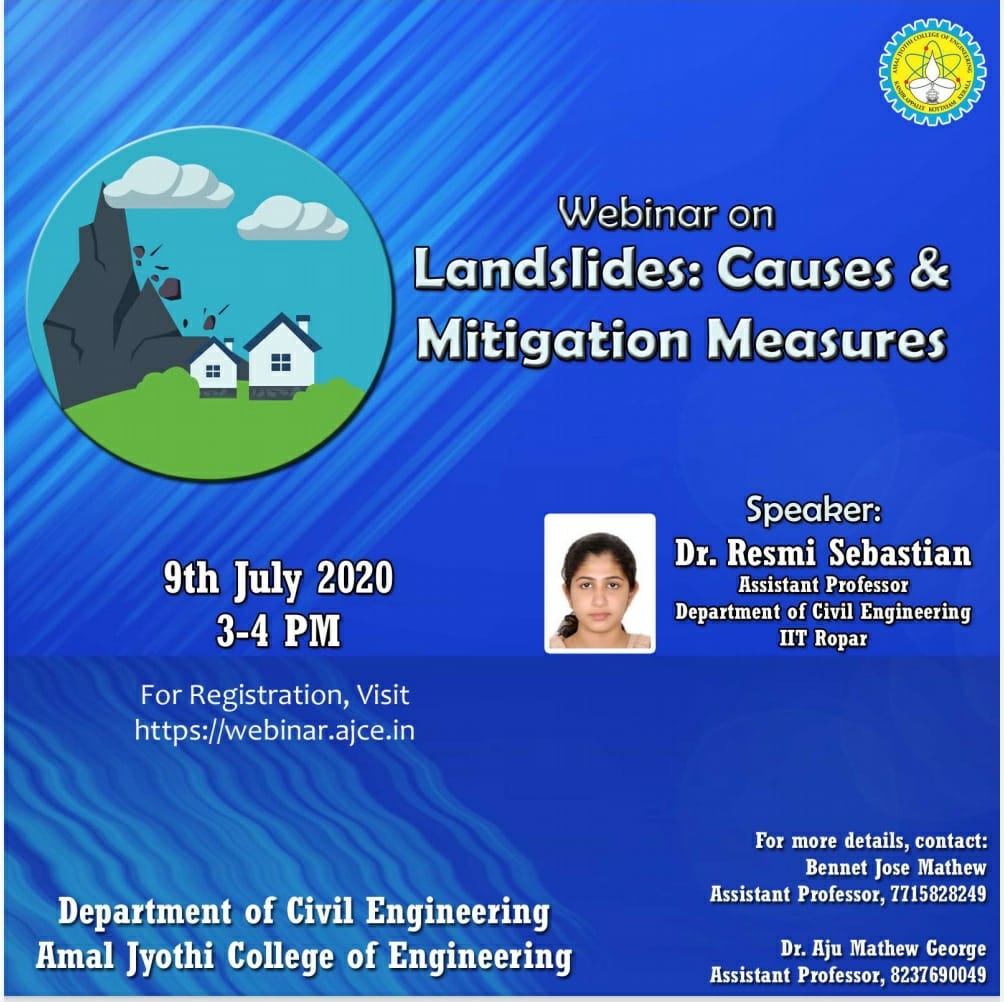 Webinar on Landslides: By Dr. Resmi Sebastian