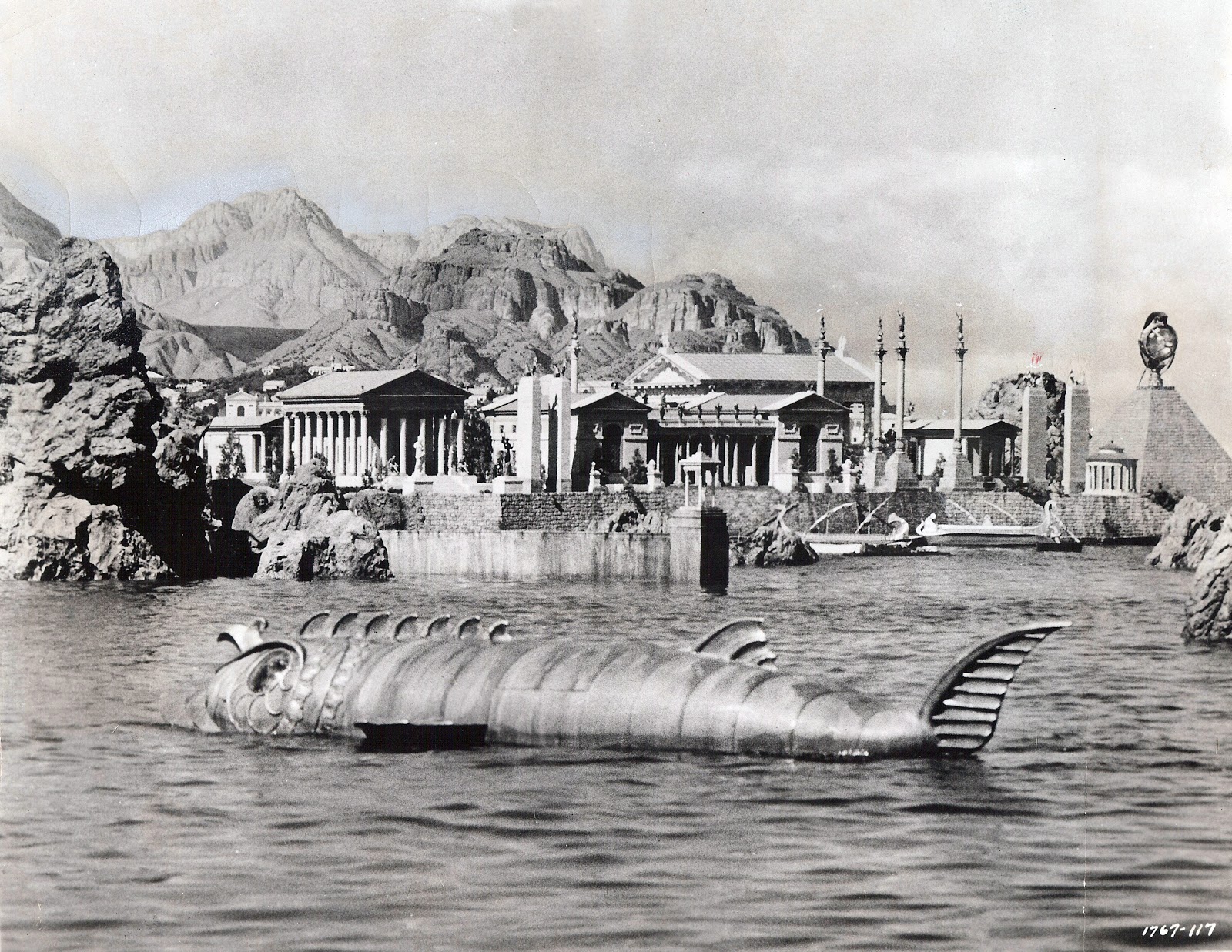 model ships in the cinema: Atlantis The Lost Continent 1961