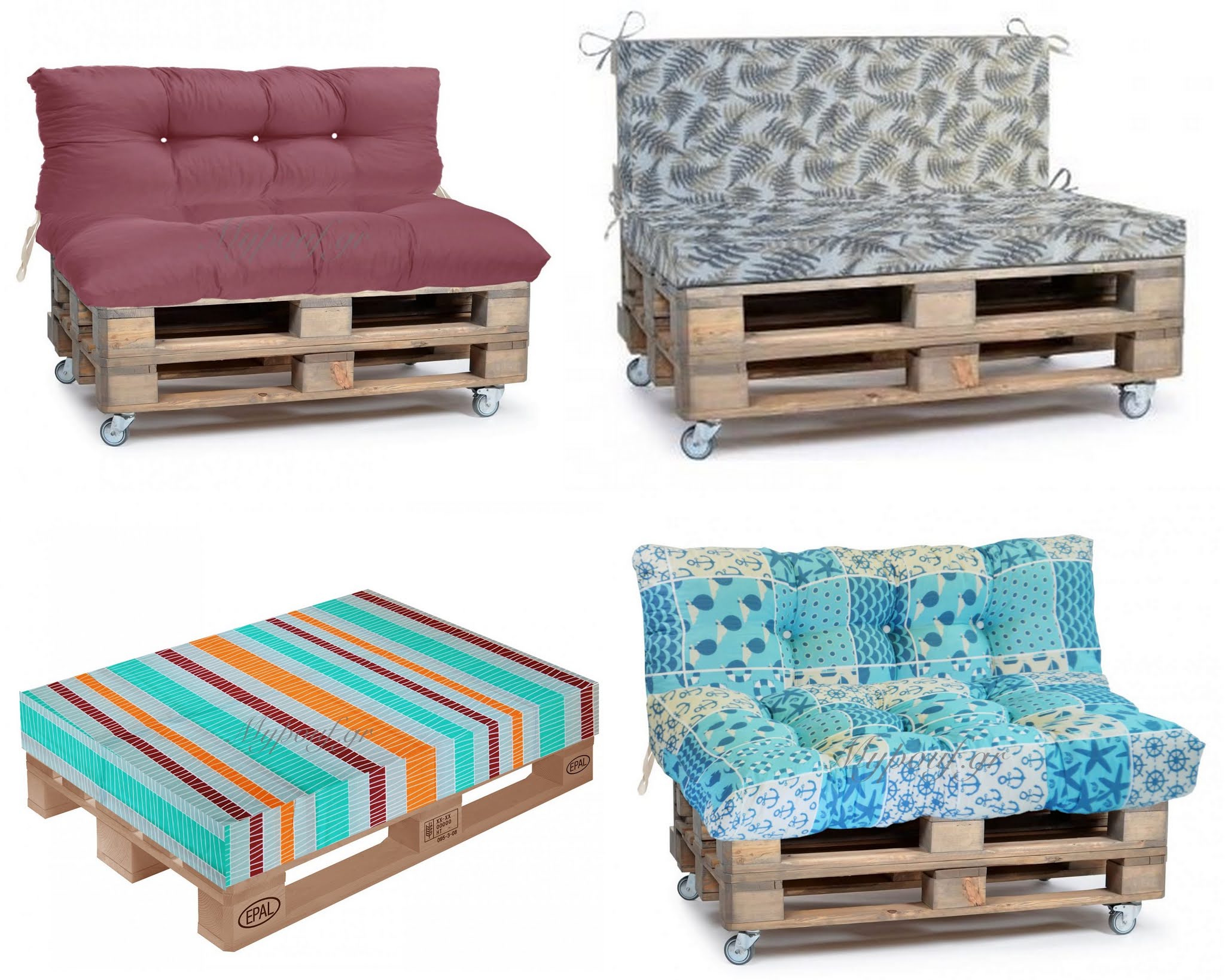 MY POUF - Αφρολέξ και Μαξιλάρια για έπιπλα από παλέτες | SOULOUPOSETO