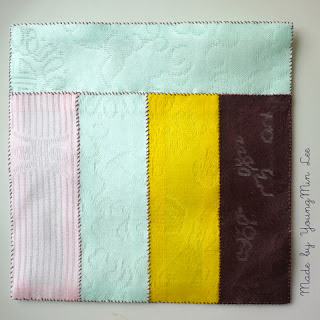 patch.stitch.button: Long Distance Class... Bojagi Coaster