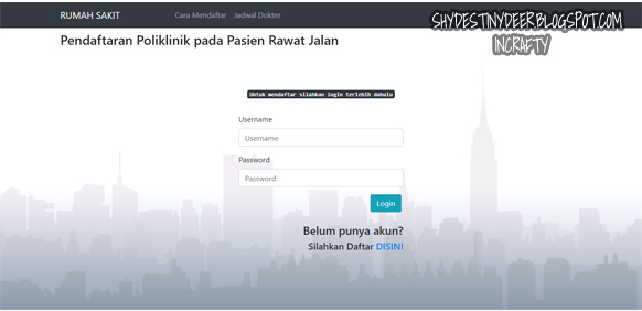 Contoh Prototype tampilan Web Desain dan implementasinya