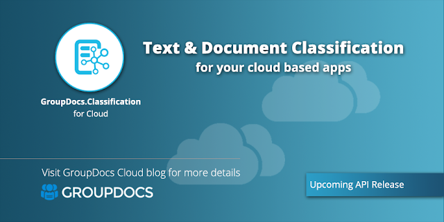 Perform Document Classification with upcoming release of GroupDocs.Classification Cloud