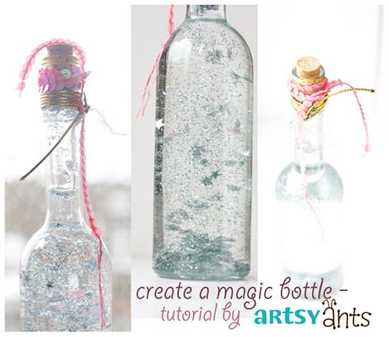 make a magic bottle - a tutorial | artsy ants