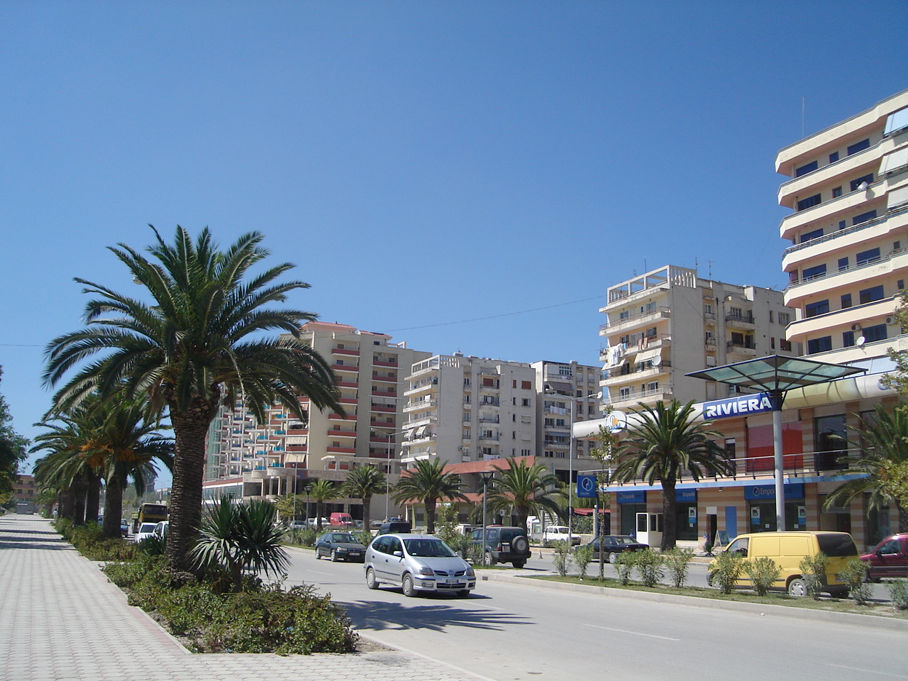ALBANIA: road to the port of Vlora