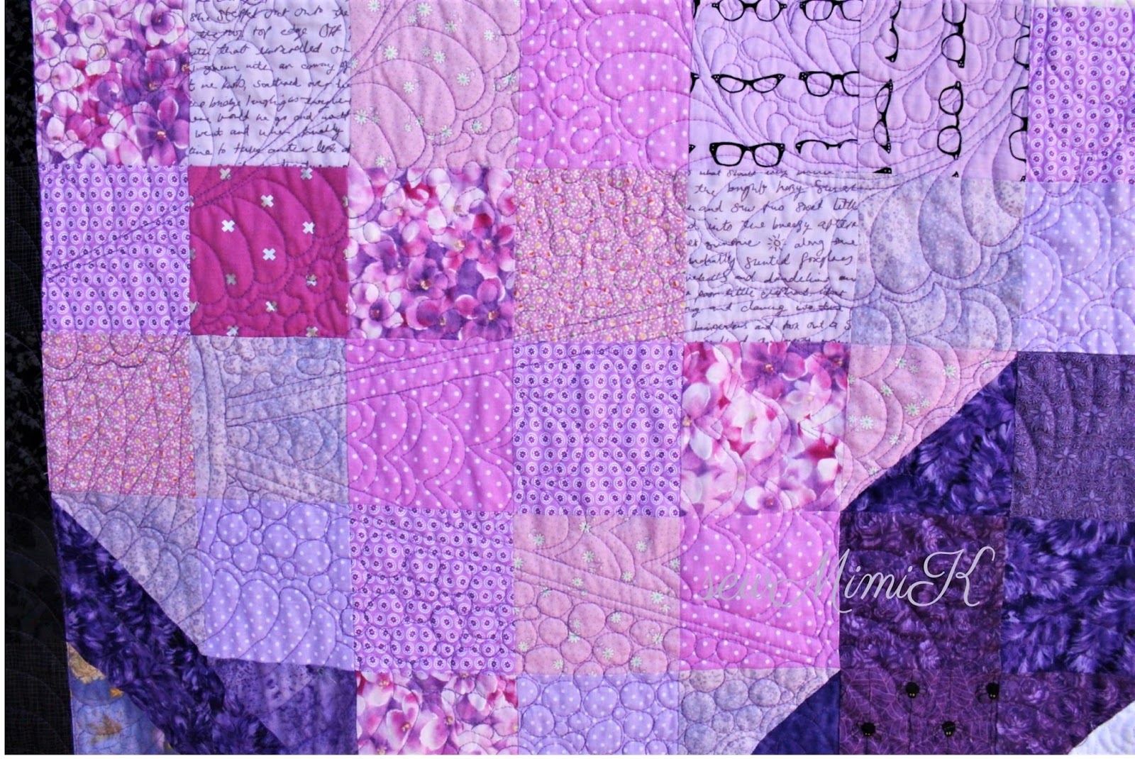 Purple butterfly quilt | Sew Mimi.K