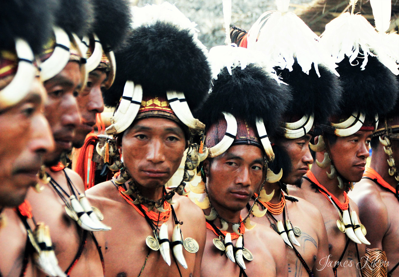 Nagaland Cultural Photos - Khiamniungan Naga men in traditional dress ...