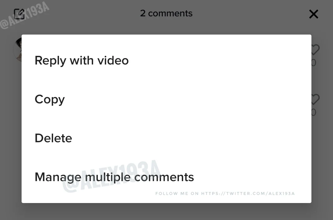 TikTok Tests the Option to Manage Multiple Comments at The Same Time