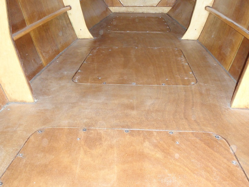 Twiggy Mk2 Trimaran: Forward and Aft Berth watertight Hatches/Storage