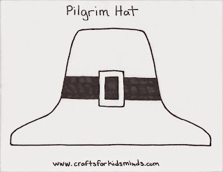 Crafts for Kids' Minds: Pilgrim Hat Craft