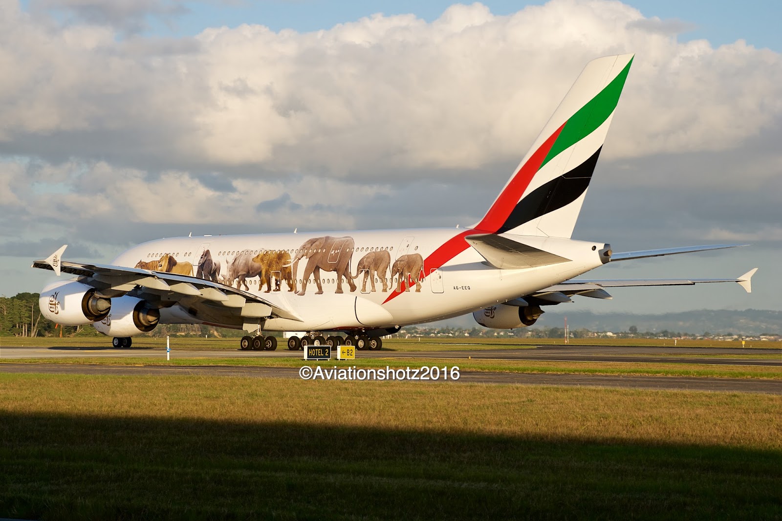 Aviationshotz: Emirates "United for Wildlife" A380, A6-EEQ