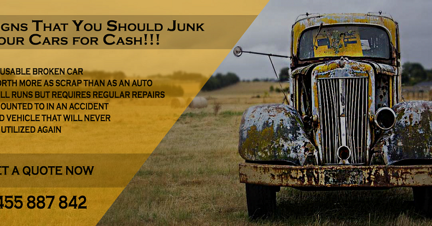 Signs That You Should Junk Your Cars and Trucks for Cash