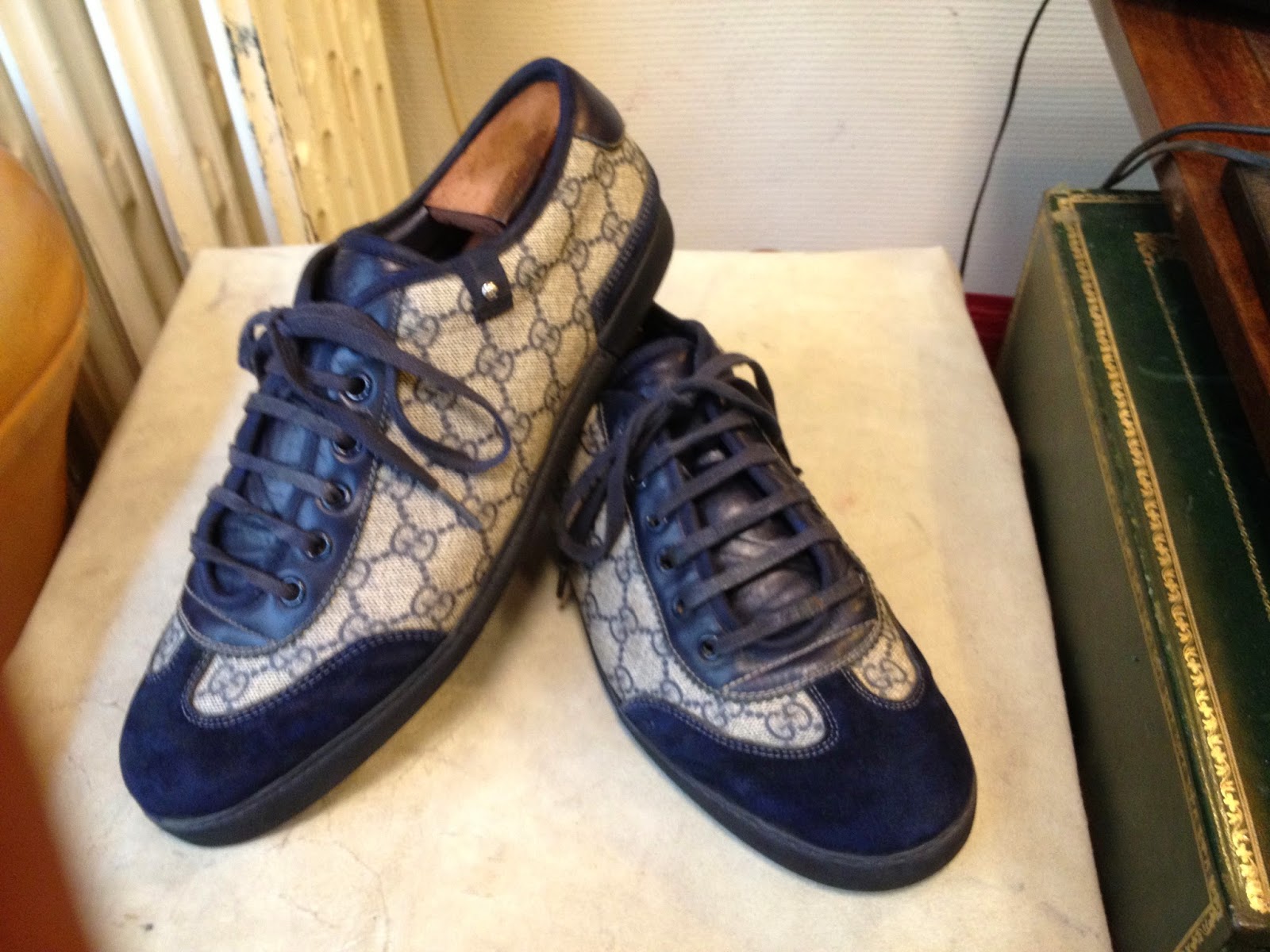 Salon cireur TALON ROUGE © Paris: RENOVATION D'UNE PAIRE DE " Sneakers ...
