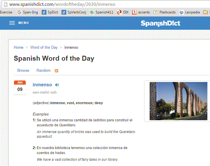Y-Knot Write Spanish: Word of the Day