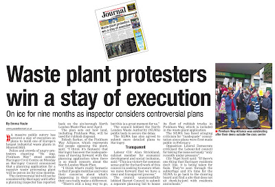 Pinkham Way Incinerator: Haringey Journal (2), Barnet Press, and Ham & High