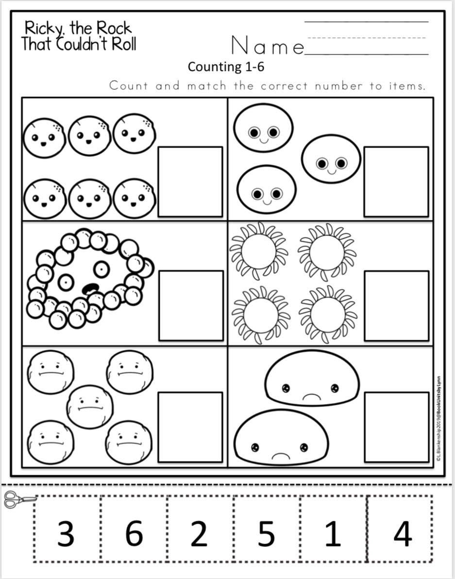 RICKY, THE ROCK THAT COULDN'T ROLL BOOK UNIT ~ Book Units by Lynn