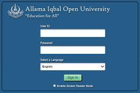 Allama Iqbal Open University Courses