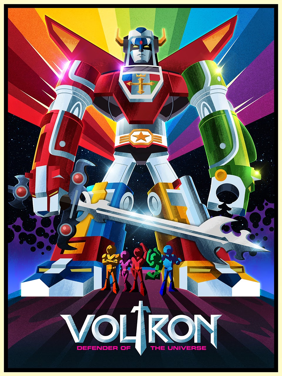 The Blot Says...: Voltron Print by James White
