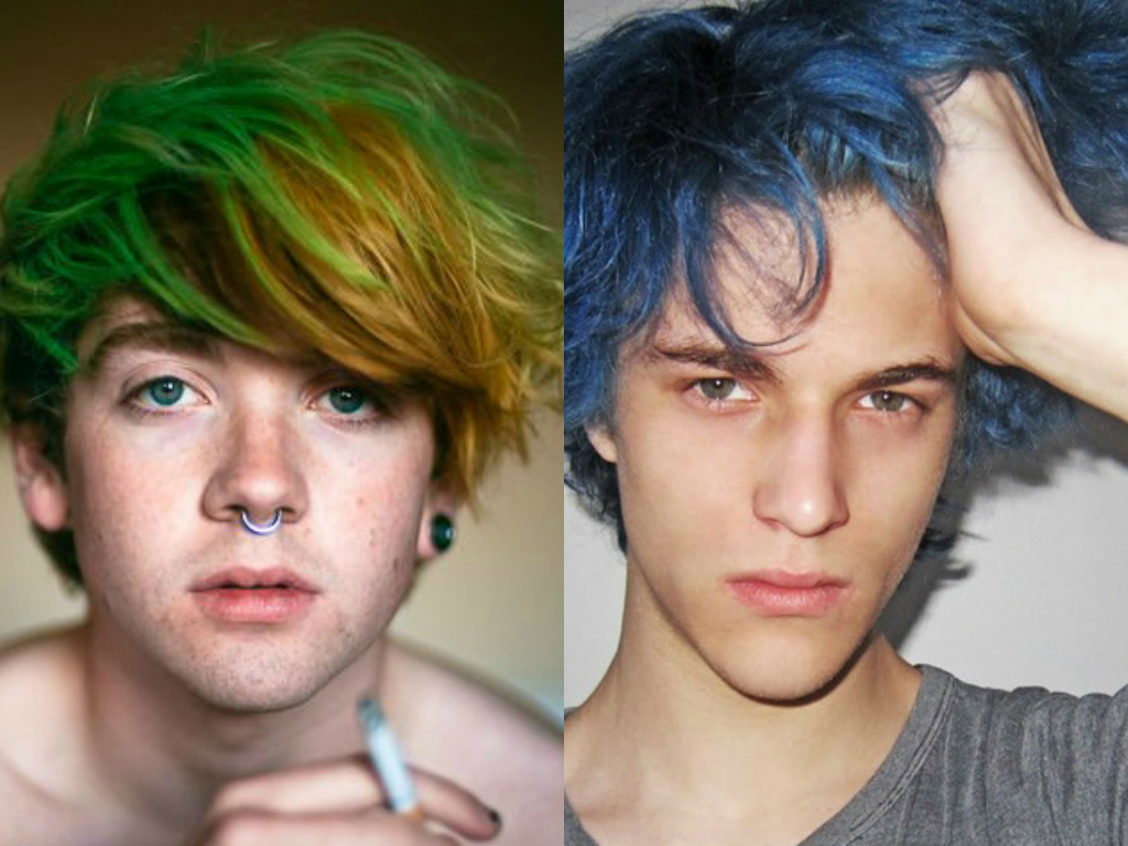 Segredo Rosa: MENINOS COM CABELOS COLORIDOS