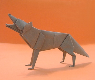origami Wolf Maekawa 3D ~ origami step by step instructions