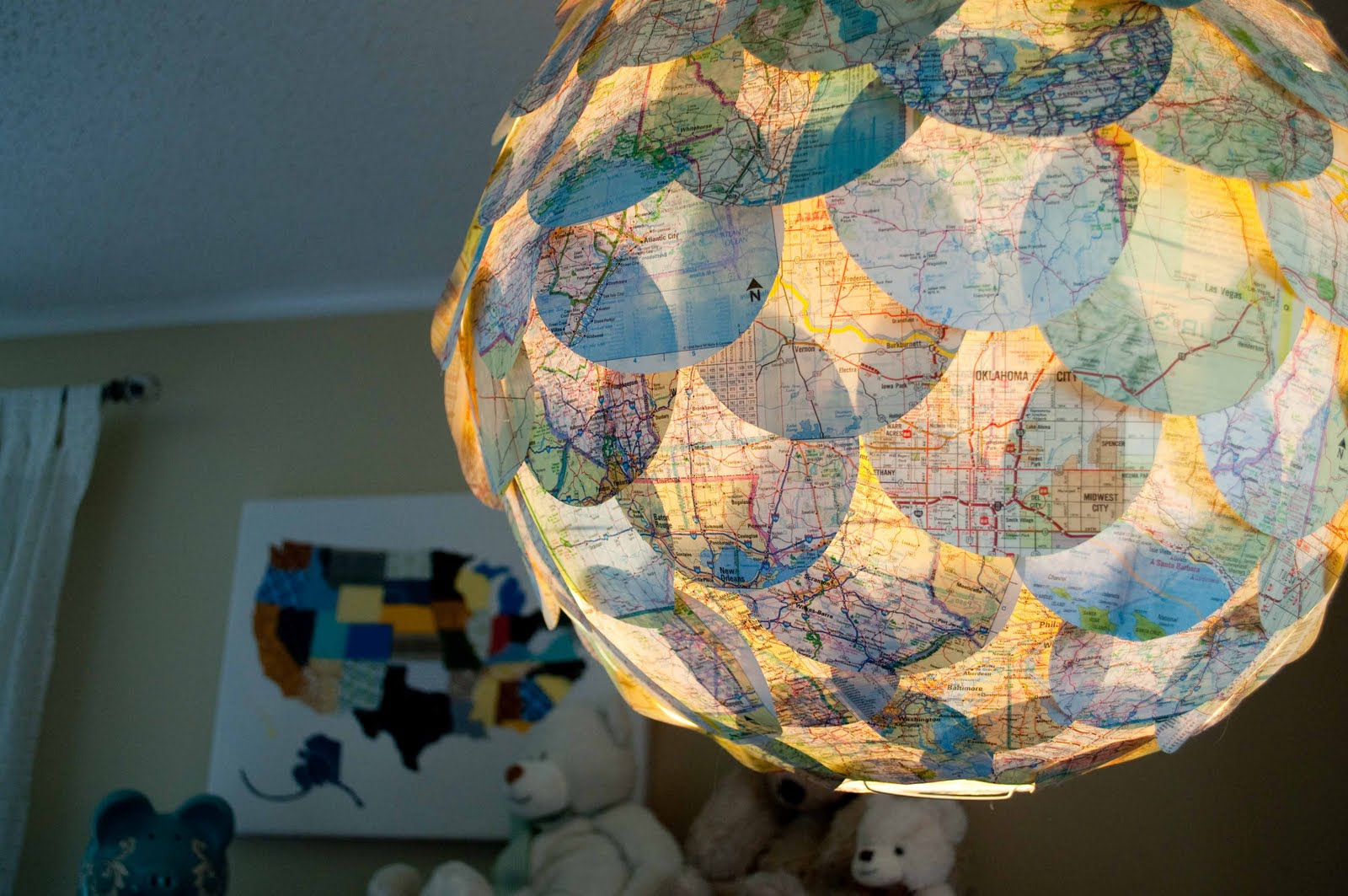 Paisley Sprouts: DIY: map pendant