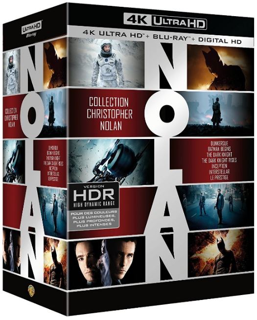 Nouveauté 4K Ultra HD Blu-ray : Coffret Christopher Nolan Collection