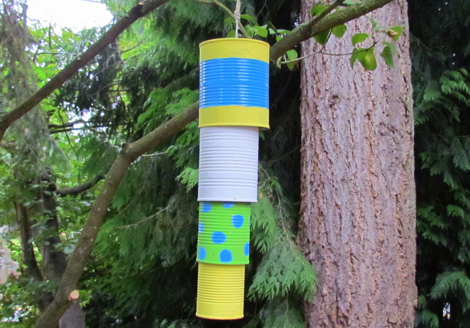 Learn To Grow: Tin Can Wind Chimes! Reusing tin cans food cans