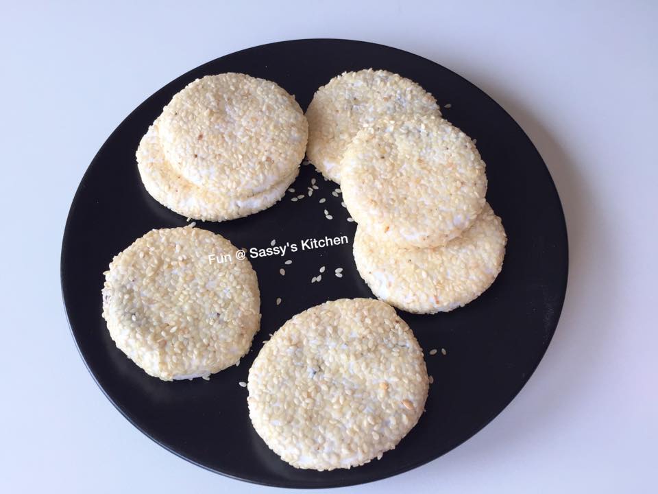 Plate & Palate: Pan-fried rice cake with red bean paste by Angela Seah ...