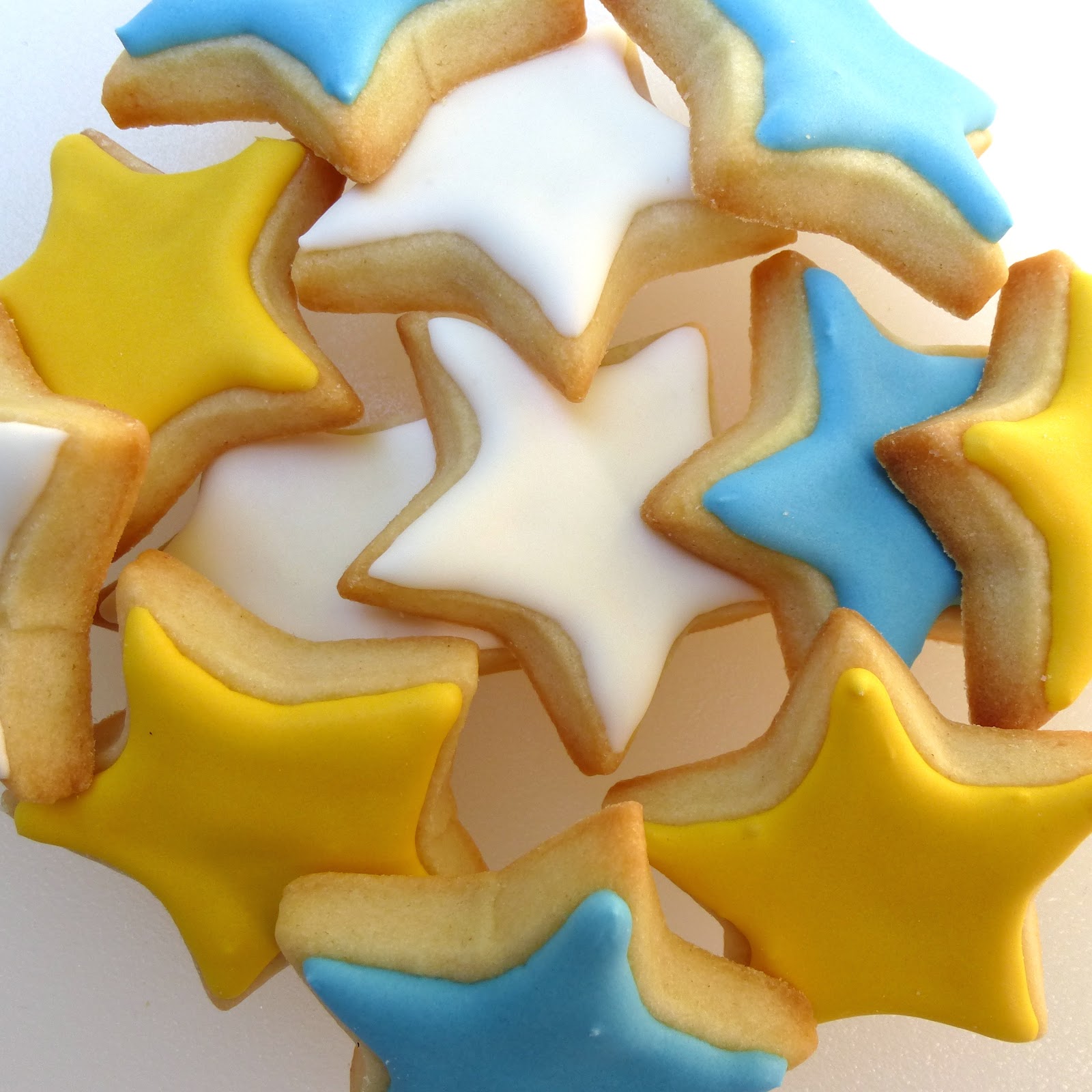 Nina's Show & Tell: Onesies & Stars Baby Shower Cookies