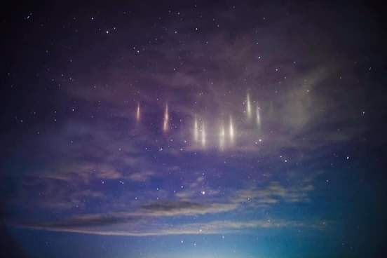 LIGHT PILLARS-STUNNING COLUMN IN SKY ~ FreeAstroScience: Unravel the ...