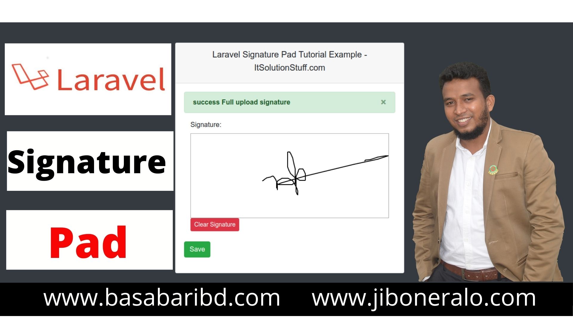 Laravel Signature Pad - T S Durjoy