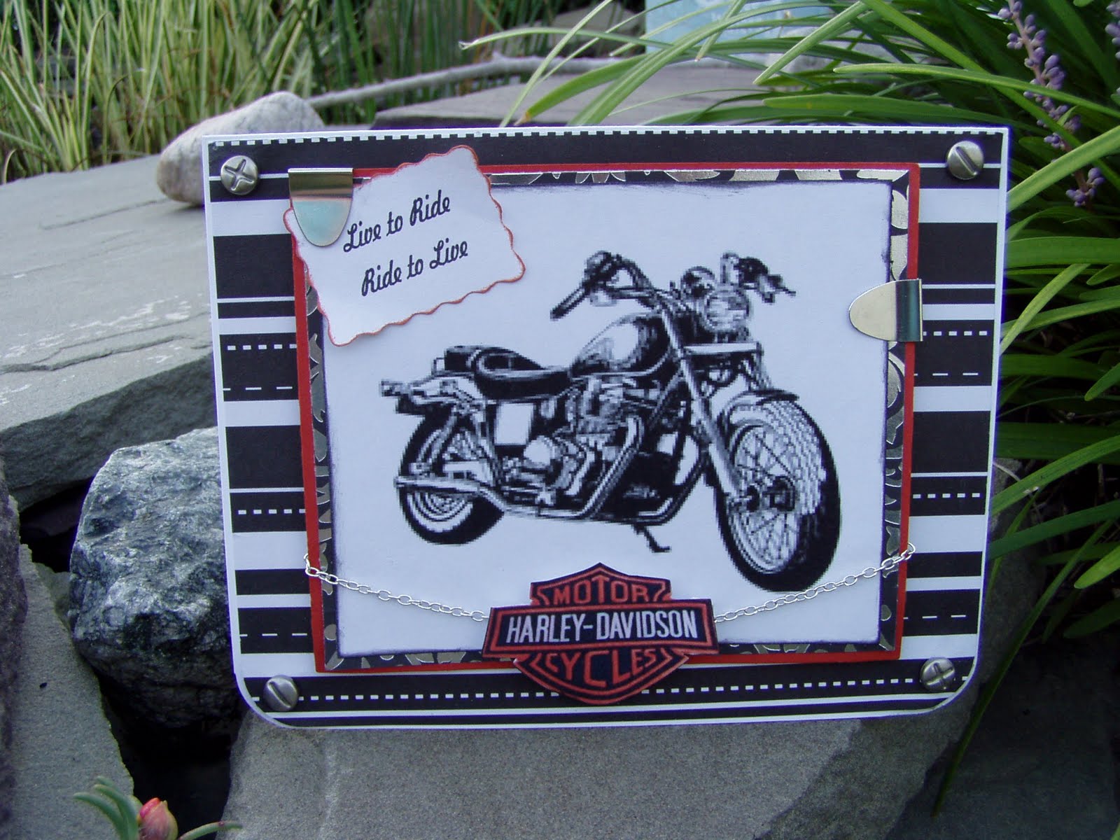 Busy Bee Creations: Motorcycle Birthday Card