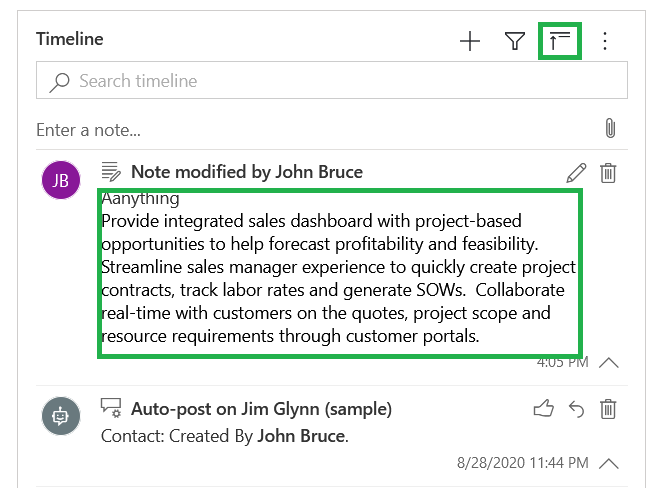 Dynamics 365 Customer Engagement Timeline Control Features In Dynamics 365 Ce 2020 Wave 2 Release