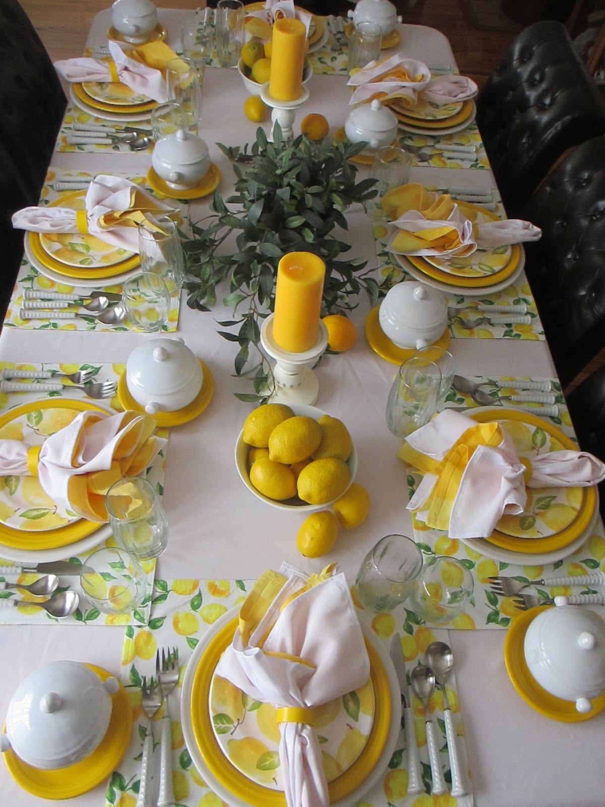 The Welcomed Guest: Another "Lemon" Tablescape