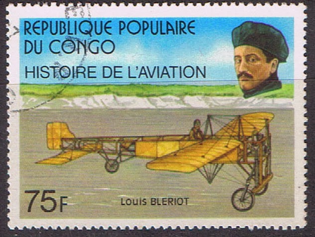 Aviation Stamps: Louis Bleriot & Bleriot plane