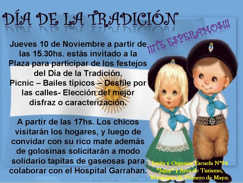 PRIMERO DE MAYO: HISTORIA, TRADICION Y NATURALEZA: Día de la Tradición