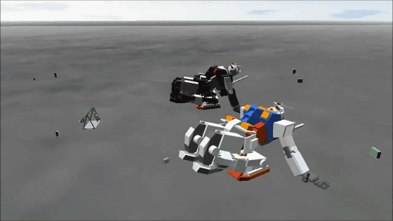 GUNDAM GUY: 3D Creature Physics - Walking Gundam Using Physics Engine