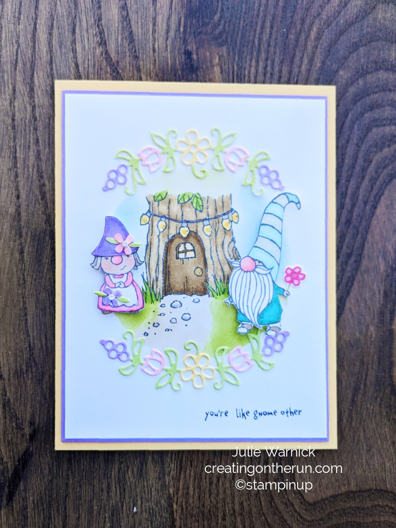 Creating on the Run: Gnomes for all Seasons-Spring Card!