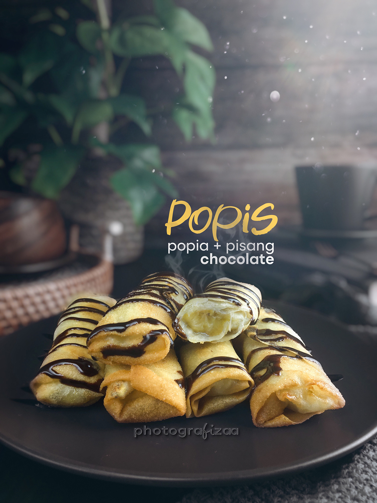 Resipi Popis (Banana Roll) Topping Chocolate | Blog Sihatimerahjambu