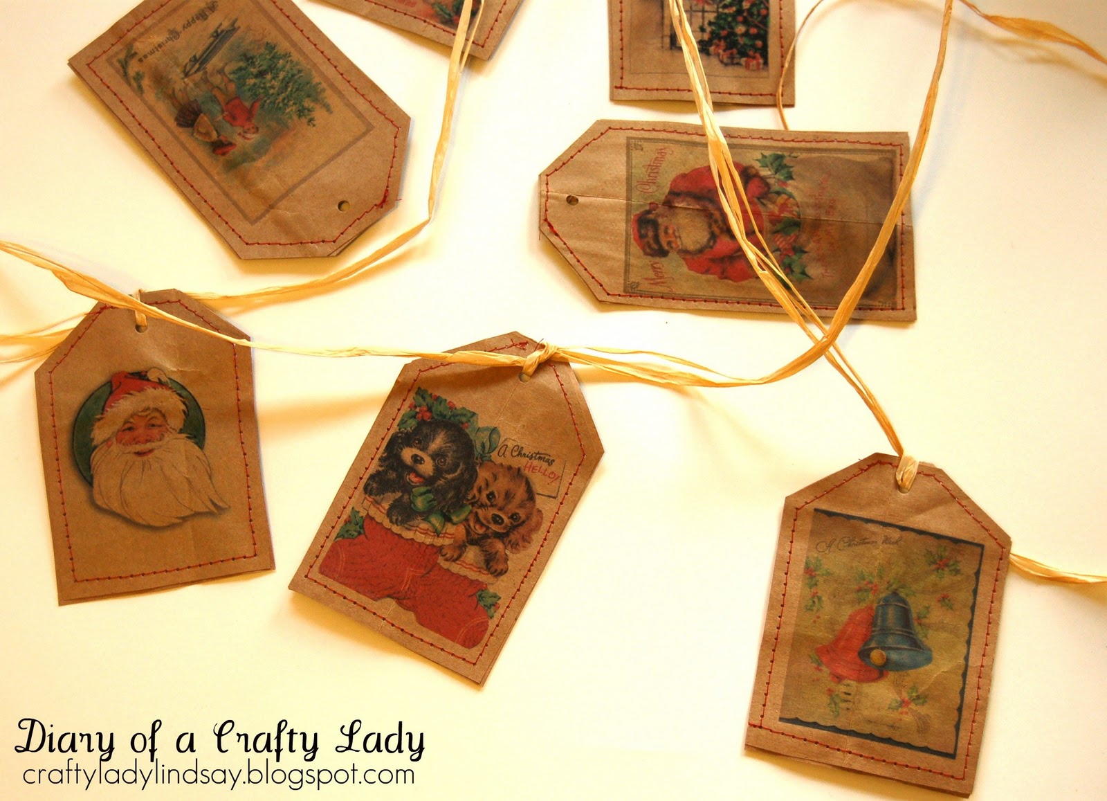 Diary of a Crafty Lady: Handmade Paper Bag Gift Tags
