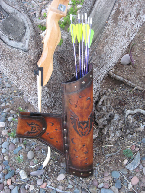 The Warlock's Home Brew: Leather Hip Quiver