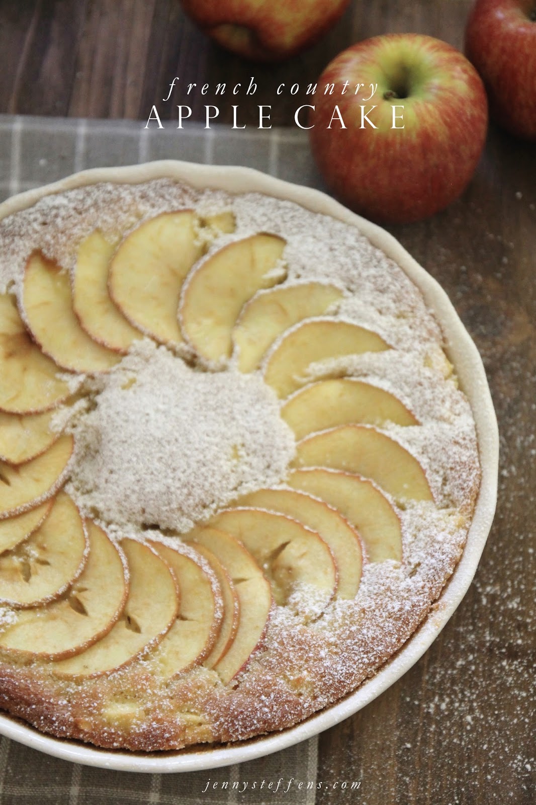 French Country Apple Cake in Creamware Tart Pan – Jenny Steffens Hobick