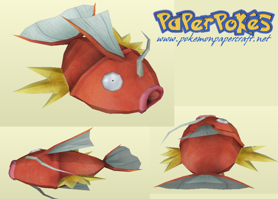 PaperPokés - Pokémon Papercraft: MAGIKARP V2