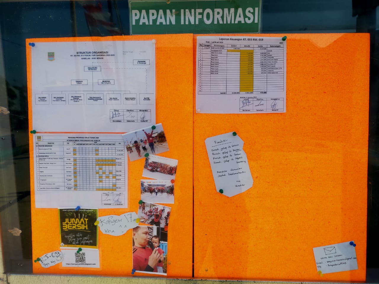 Kegiatan warga Perum.Puri Gardenia RT.003/019 Kab.Babelan: Papan ...