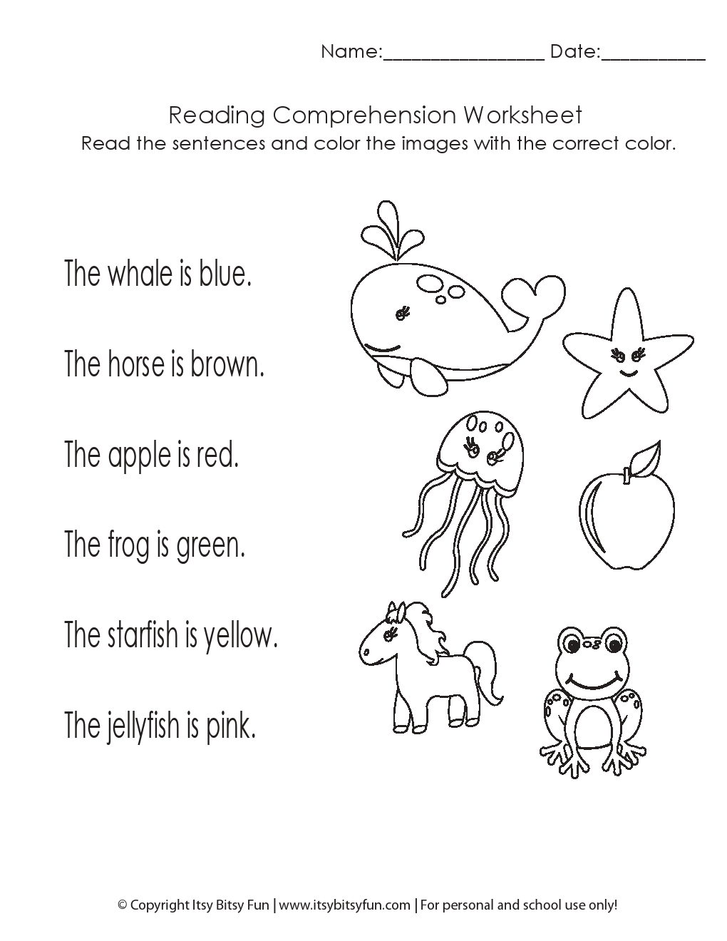 Kindergarten Reading Comprehension Worksheets kindergarten-reading-comprehension-worksheets
