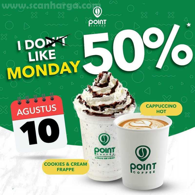 Point Coffee Promo I Like Monday Tiap Senin Diskon 50% - scanharga ...