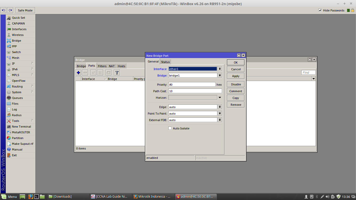 setting AP bridge di mikrotik ~ B.A.Y.U.M.A.U.L.A.N.A.
