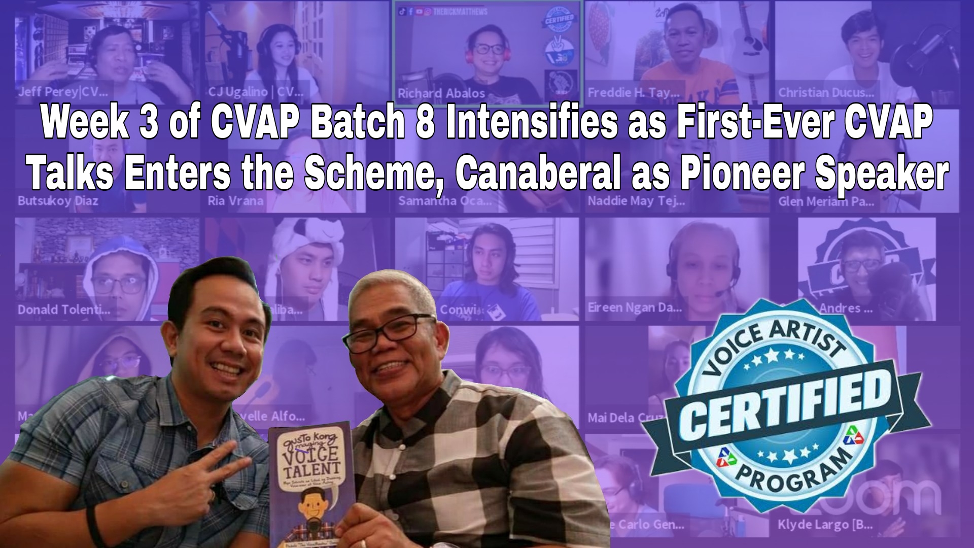 Week 3 of CVAP Batch 8 Intensifies as First-Ever CVAP Talks Enters the ...
